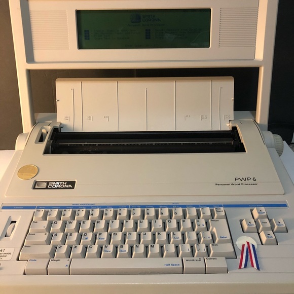 Other | Vintage Smith Corona Portable Personal Word Processor Pwp 6 Bl ...
